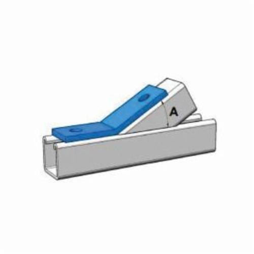 SASCO S255A-HG Open Strut Angle Fitting, 2 Holes, 1-1/2 in W, 45 deg ...